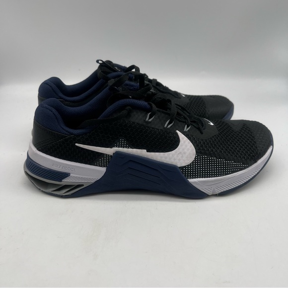 Nike | Shoes | Nike Metcon 7 Shoes Black And Navy Blue Mens Size 75 ...